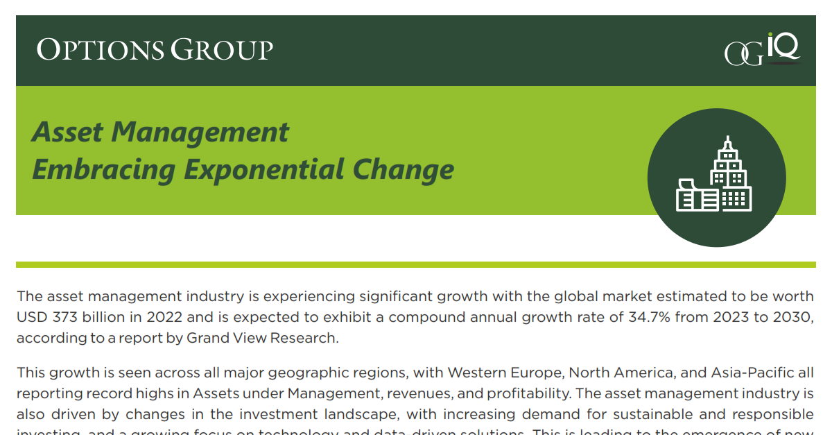 Asset Management 2023 - Options Group Sydney